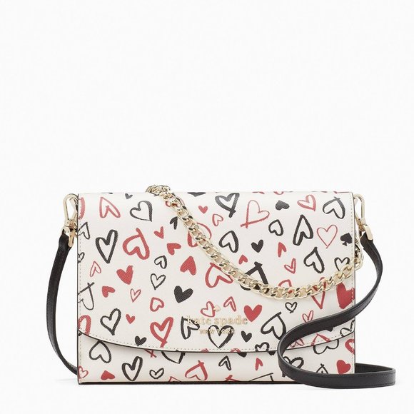 kate spade | Bags | New Kate Spade Carson Scribble Heart Convertible ...